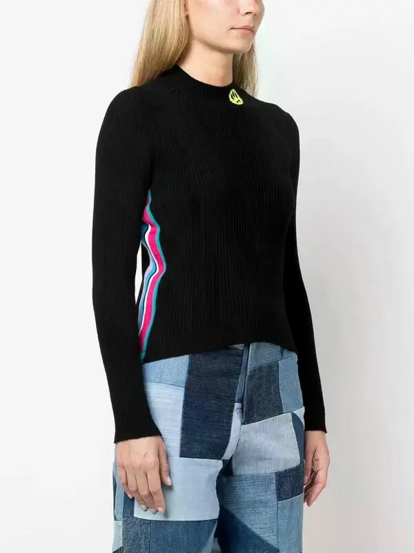 BARROW Smiley-patch Long-sleeve Jumper