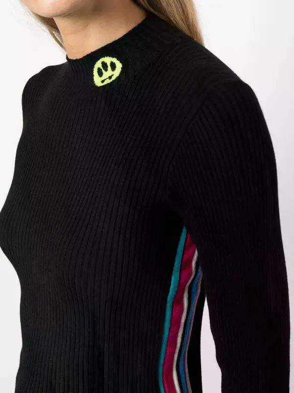 BARROW Smiley-patch Long-sleeve Jumper