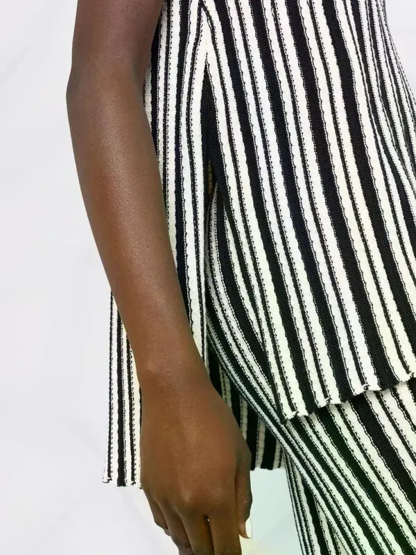 JIL SANDER Sleeveless Rib-knit Top - White