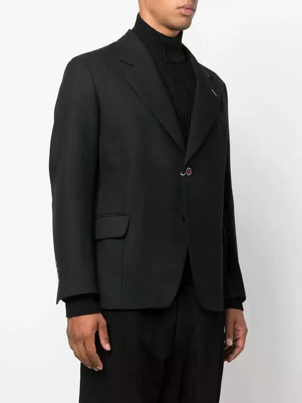 MAISON MARGIELA Single-breasted Wool Blazer - Black
