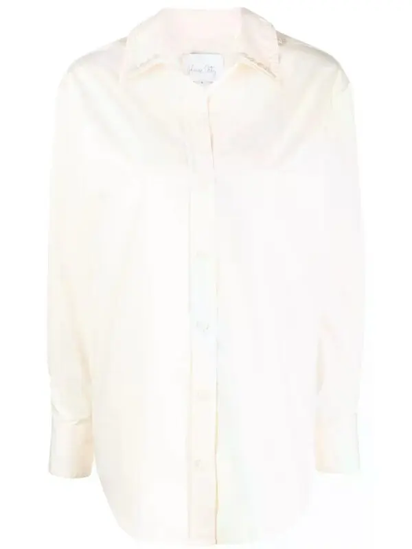 Johanna Ortiz Mavly Cotton-poplin Texture Shirt - Neutrals