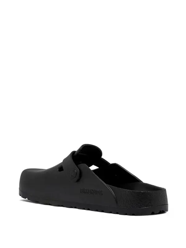 BIRKENSTOCK Boston Leather Mules - Black