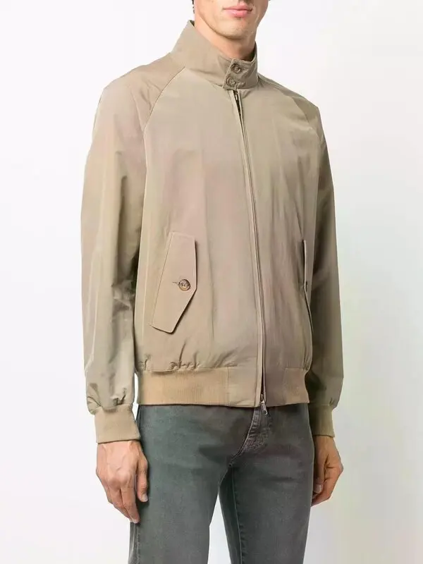 BARACUTA G9 Harrington Zip-up Jacket - Neutrals