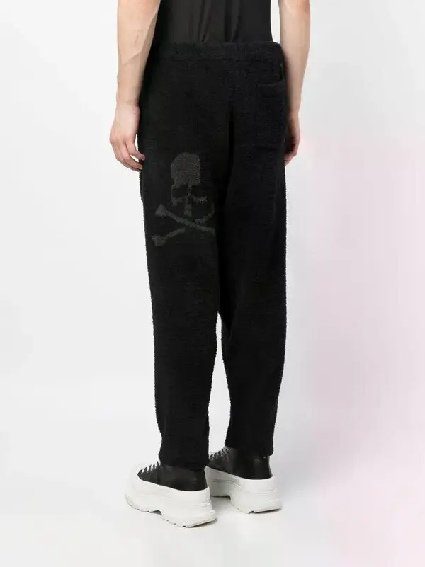 MASTERMIND WORLD Logo-print Fleece-texture Track Pants