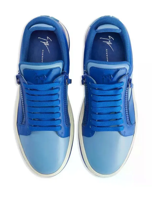 GIUSEPPE ZANOTTI Low-top Double-zip Sneakers - Blue
