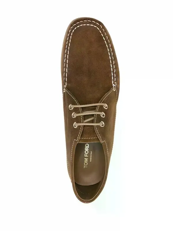 TOM FORD Contrasting Suede Ankle Boots