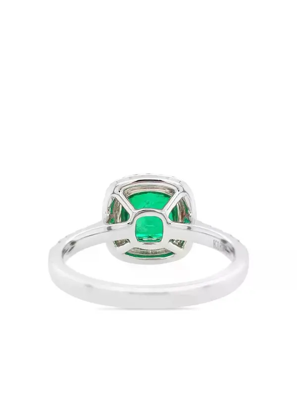 HYT JEWELRY 18k Gold, Diamond, And Emerald Ring
