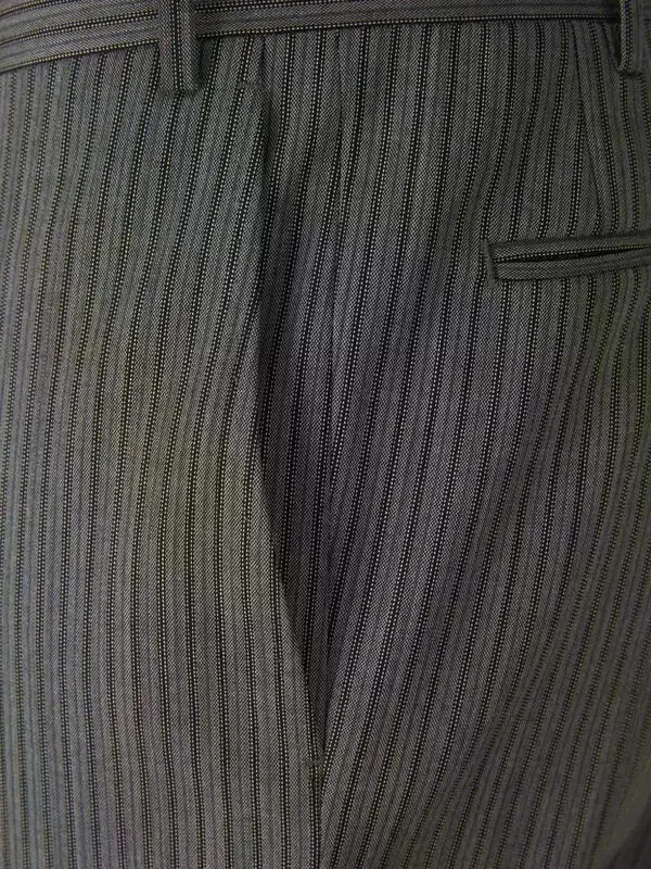 Canali Striped Tailored Trousers - Grey