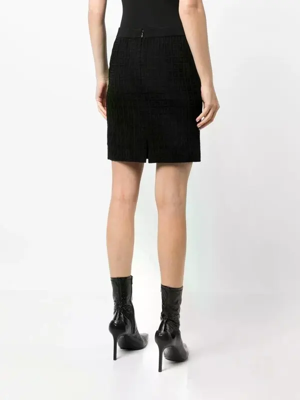 Givenchy 4g Monogram-jacquard Mini Skirt
