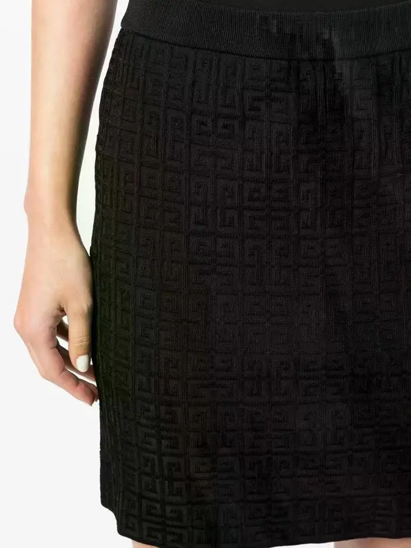 Givenchy 4g Monogram-jacquard Mini Skirt