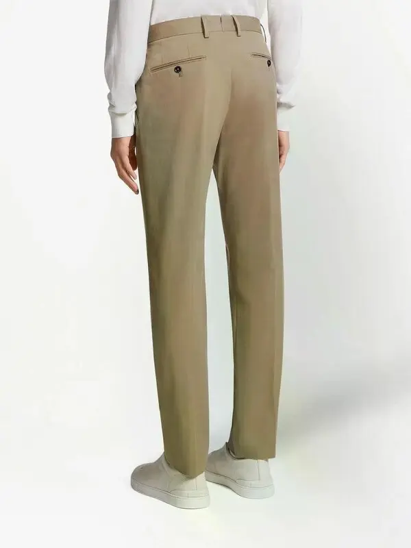 Zegna Tailored Cotton Trousers