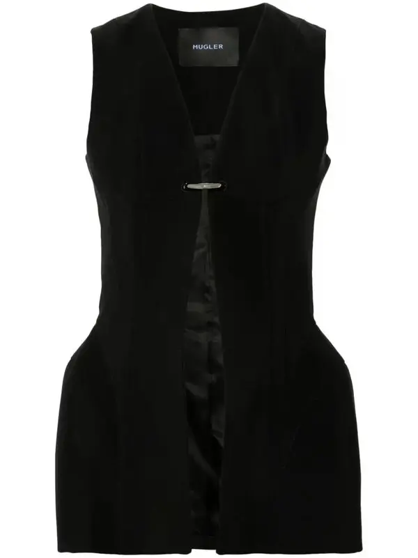 MUGLER Corseted Pierced Vest