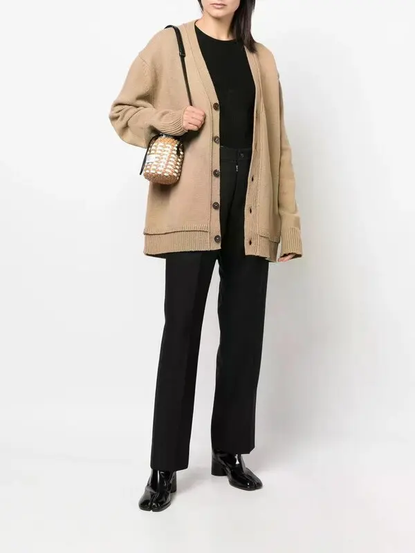 MAISON MARGIELA Herringbone-pattern Wool Trousers