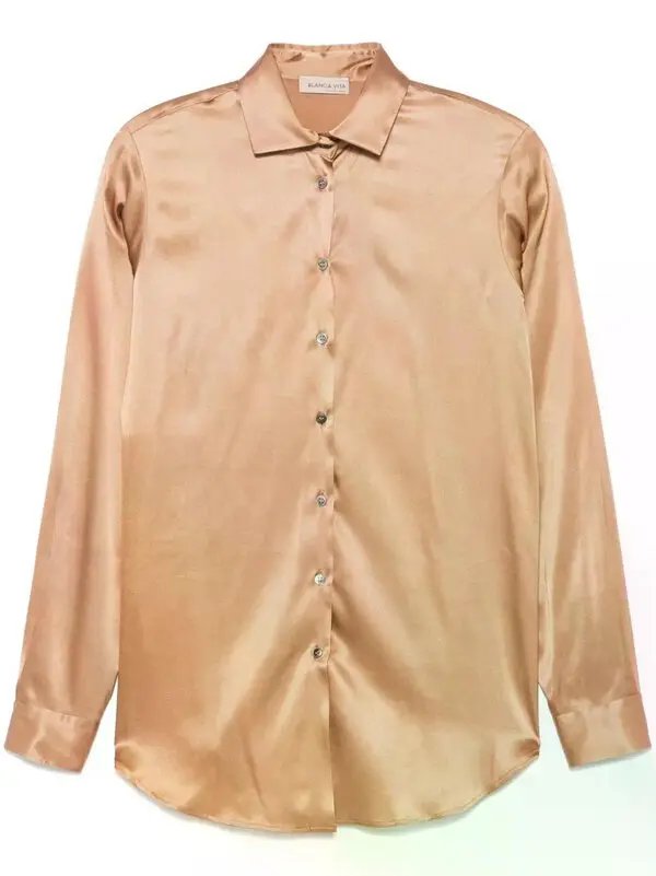 BLANCA VITA Satin Shirt