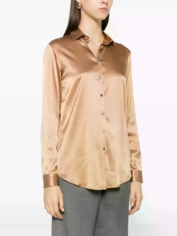 BLANCA VITA Satin Shirt