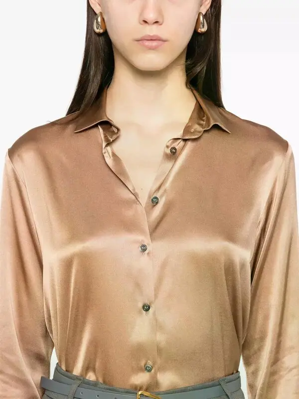 BLANCA VITA Satin Shirt