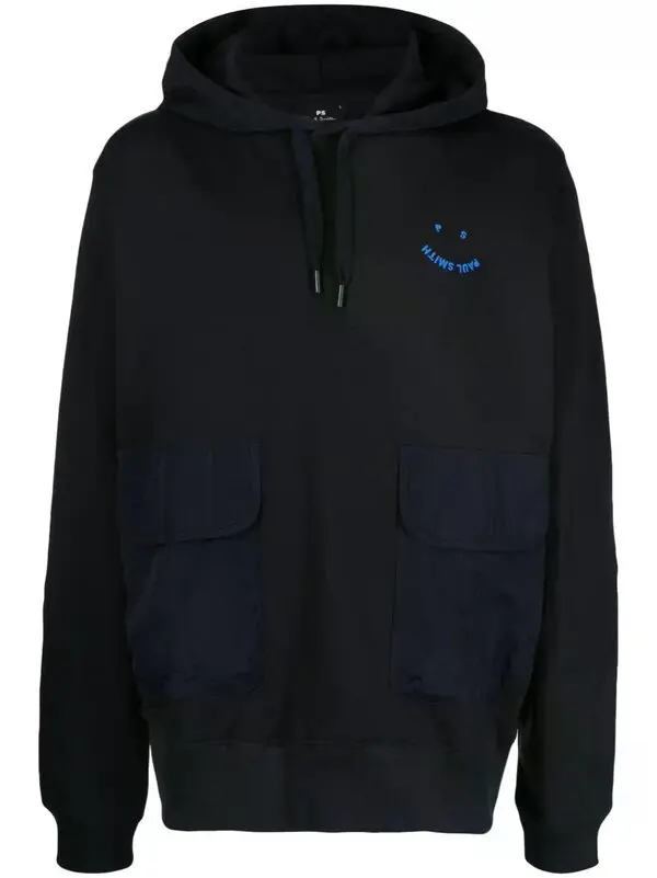 Paul Smith Happy Logo Embroidered Hoodie