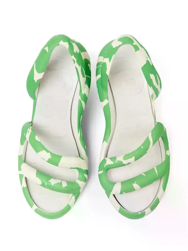 Camper Korabah 80mm Two-tone Sandals - Green