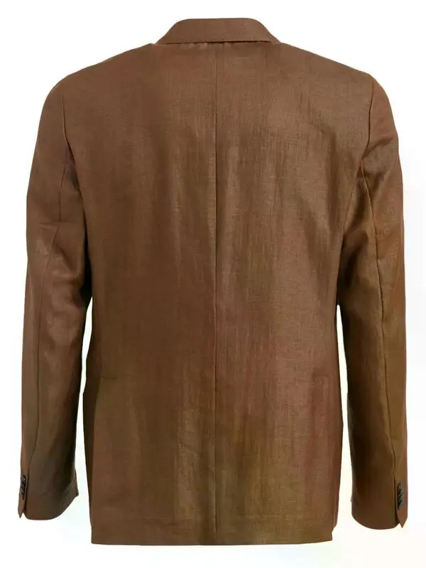 Brian Dales Single-breasted Blazer - Brown