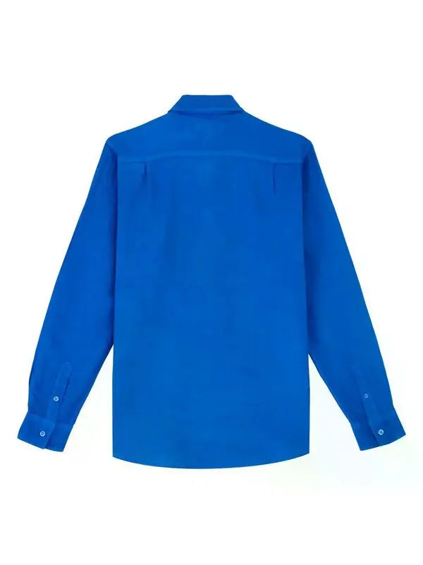 Vilebrequin Logo-embroidered Linen Shirt