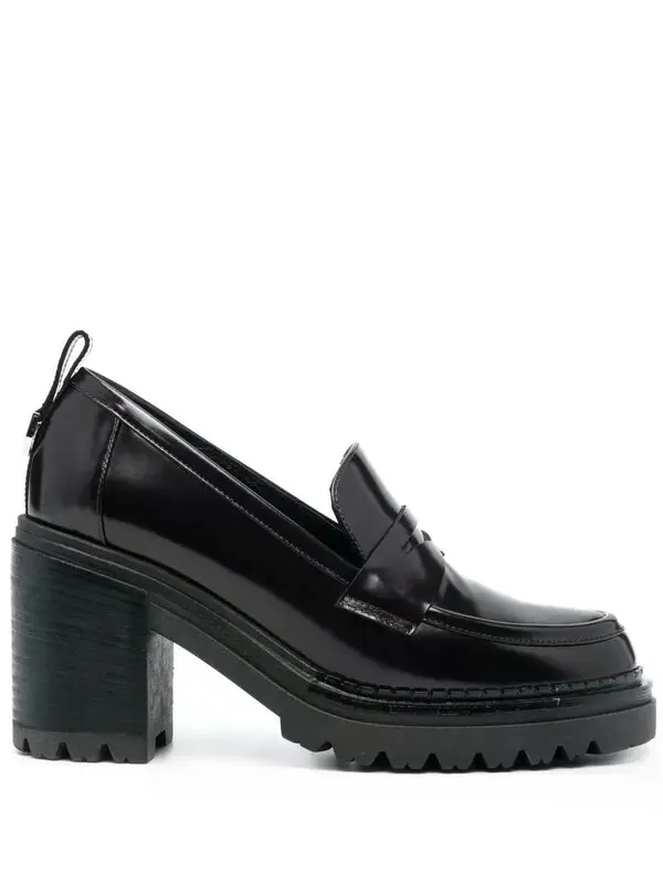 SERGIO ROSSI Joan 90mm Leather Loafers