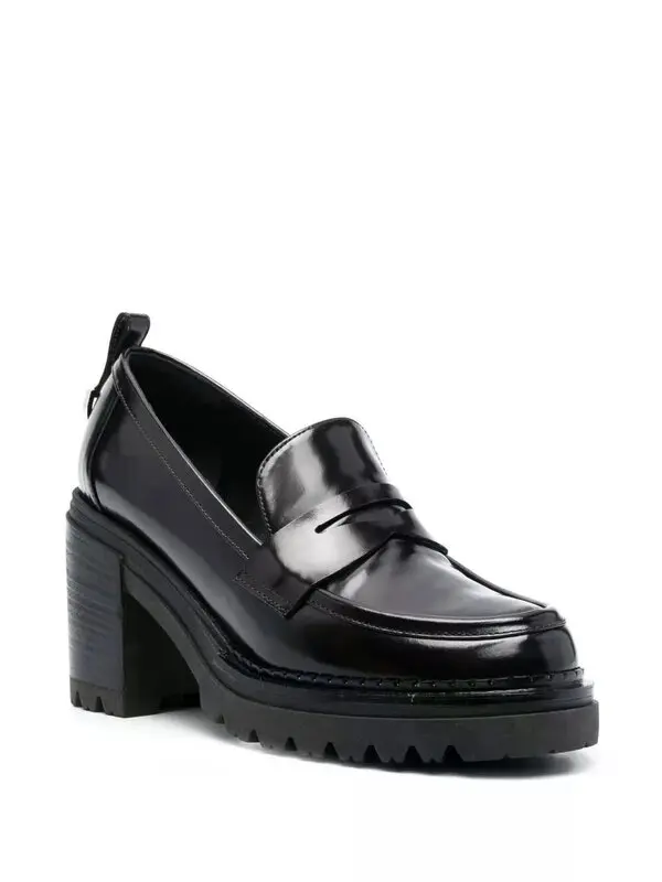 SERGIO ROSSI Joan 90mm Leather Loafers