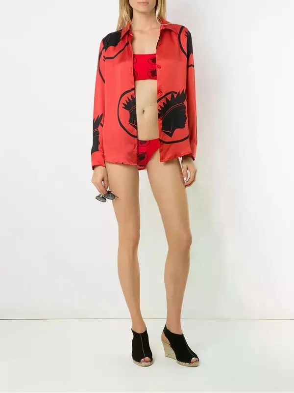AMIR SLAMA Ndio Print Bikini Set