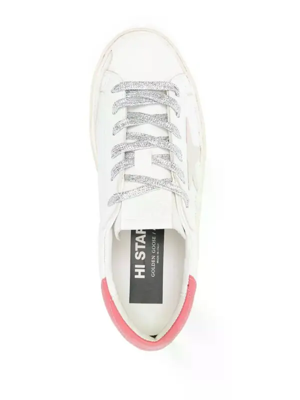GOLDEN GOOSE Hi Star Leather Sneakers