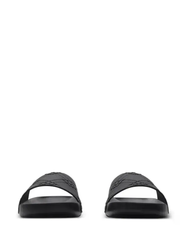 Burberry Check Pattern Slip-on Shoes