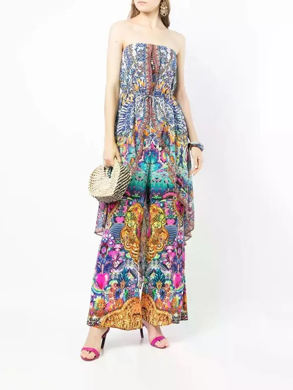 Camilla Strapless Wide Leg Jumpsuit