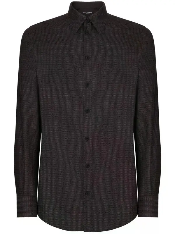Dolce & Gabbana Micro Polka-dot Shirt