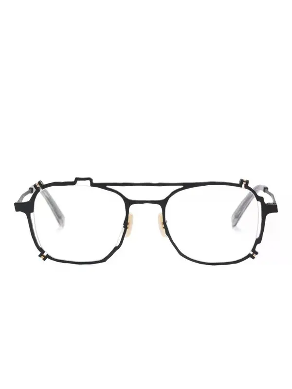MASAHIROMARUYAMA Asymmetric-frame Glasses - Black