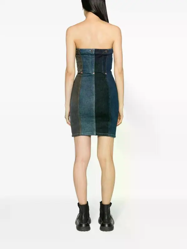 Moschino Layered-design Denim Dress