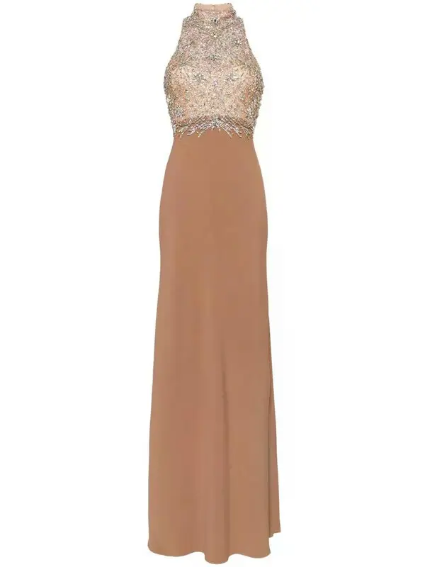Jenny Packham Orion Crystal-embellished Gown