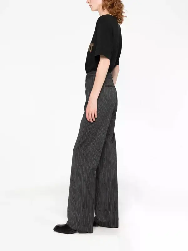 Alessandra Rich Pinstriped Tailored Trousers
