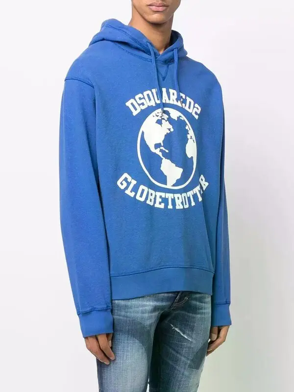 Dsquared2 Globetrotter Logo-print Hoodie