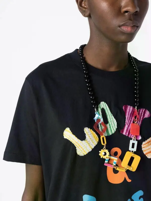 AMIR SLAMA Floral Appliqué Necklace