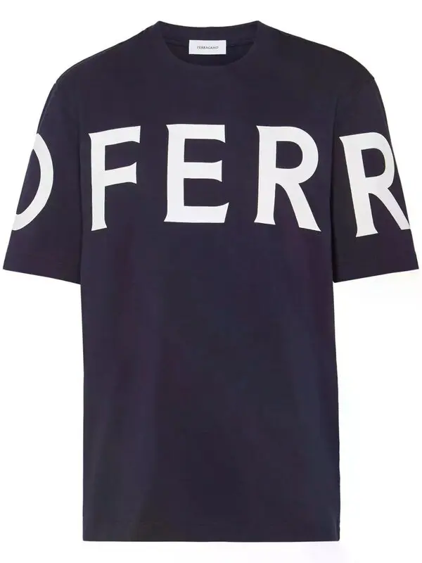 FERRAGAMO Logo-print Cotton T-shirt