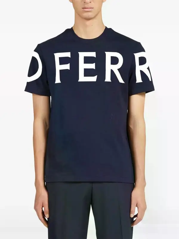 FERRAGAMO Logo-print Cotton T-shirt