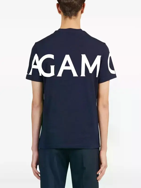 FERRAGAMO Logo-print Cotton T-shirt