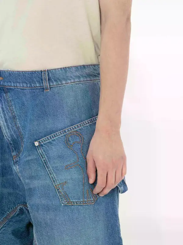 JW Anderson Twisted Denim Shorts
