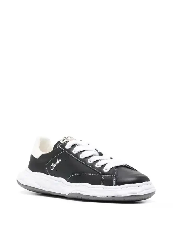 Mihara Yasuhiro Charles Lace-up Leather Sneakers - Black