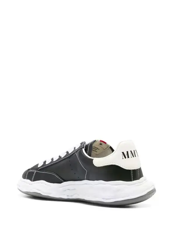 Mihara Yasuhiro Charles Lace-up Leather Sneakers - Black