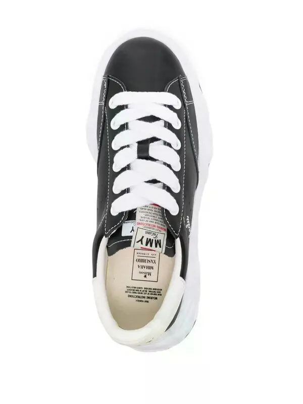 Mihara Yasuhiro Charles Lace-up Leather Sneakers - Black