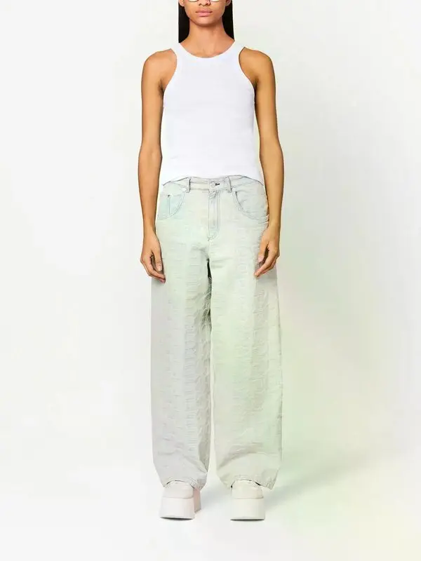 Marc Jacobs Monogram Wide-leg Jeans