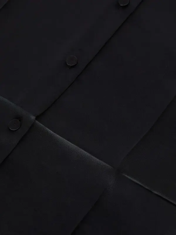 JIL SANDER Pointed-collar Satin Shirt