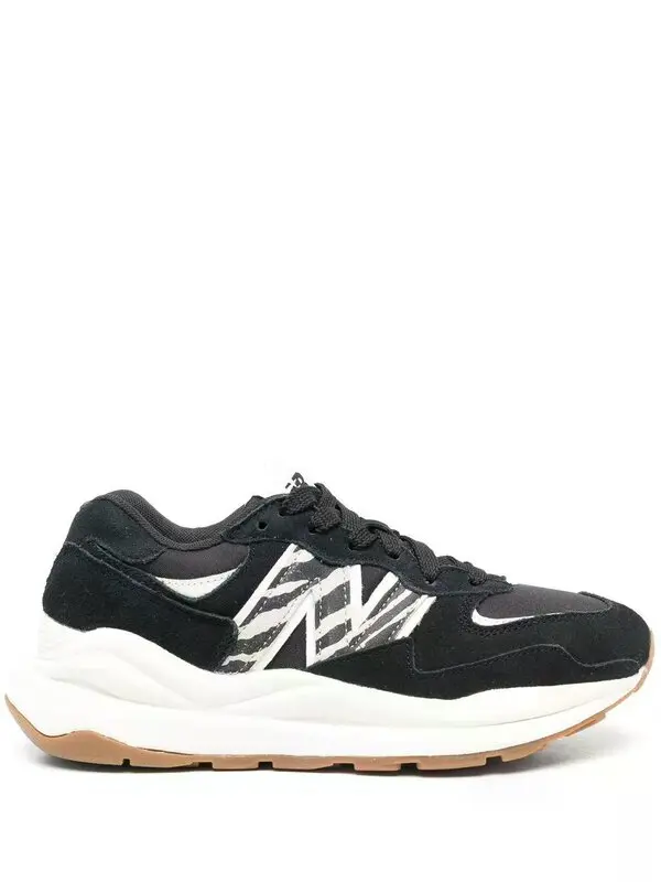 NEW BALANCE Zebra Print Low-top Sneakers - Black