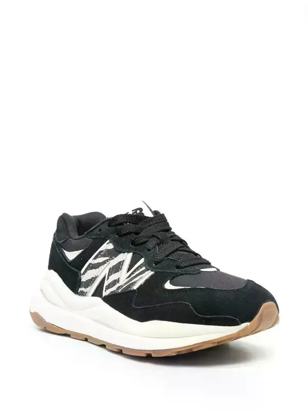 NEW BALANCE Zebra Print Low-top Sneakers - Black