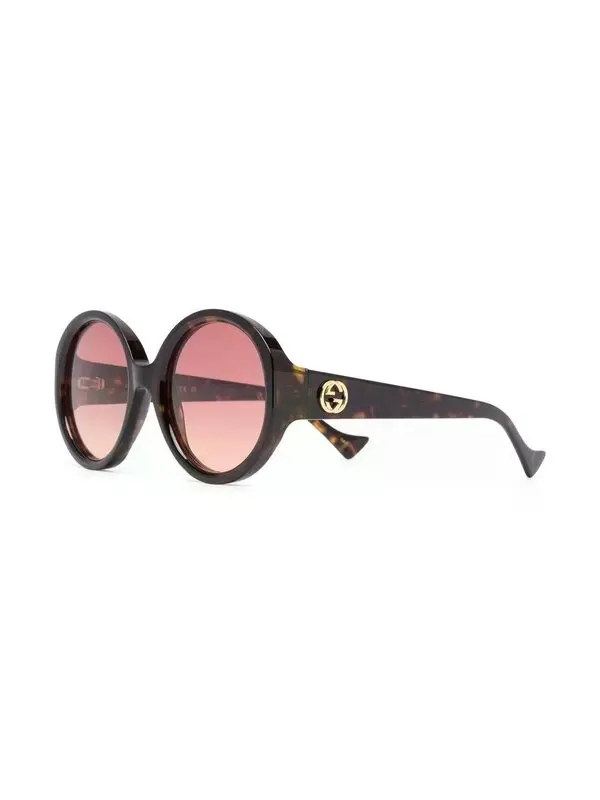 Gucci Interlocking G Round-frame Sunglasses