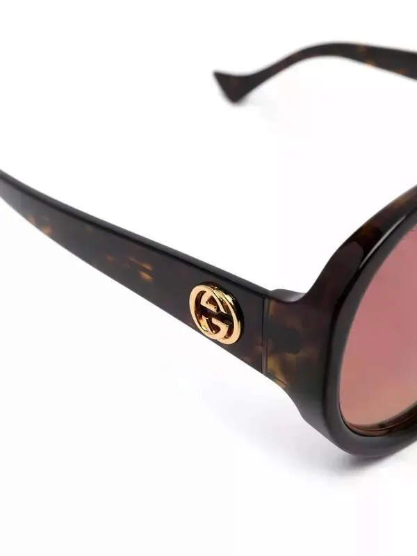 Gucci Interlocking G Round-frame Sunglasses